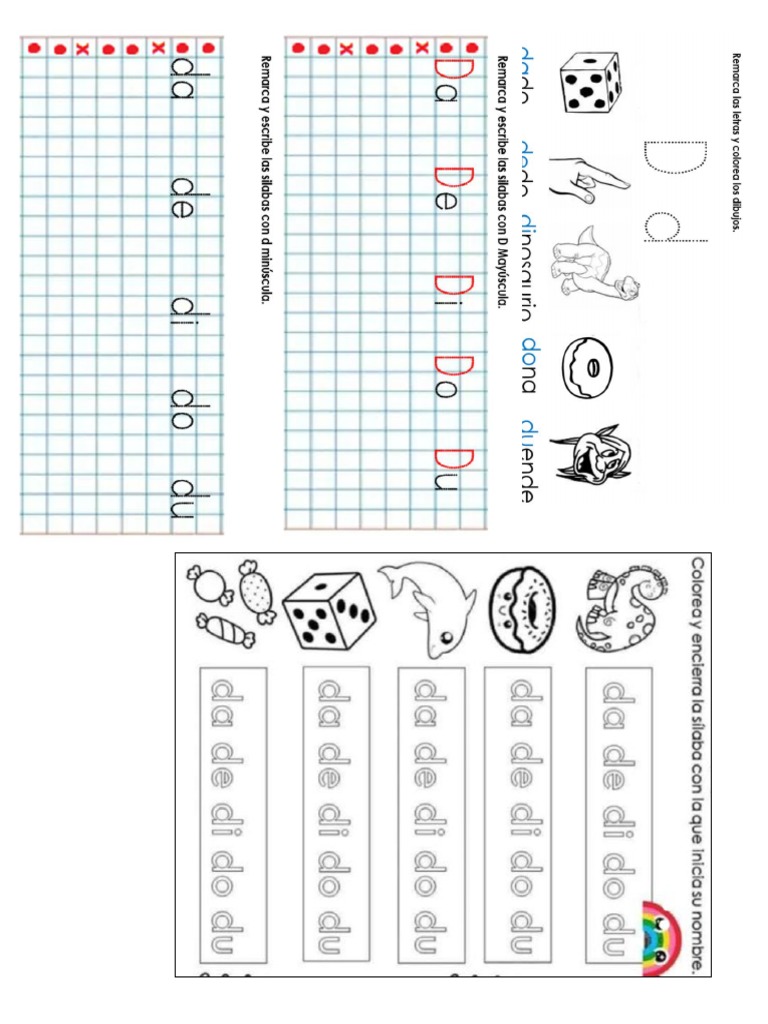 Actividades de Silabas Con D | PDF