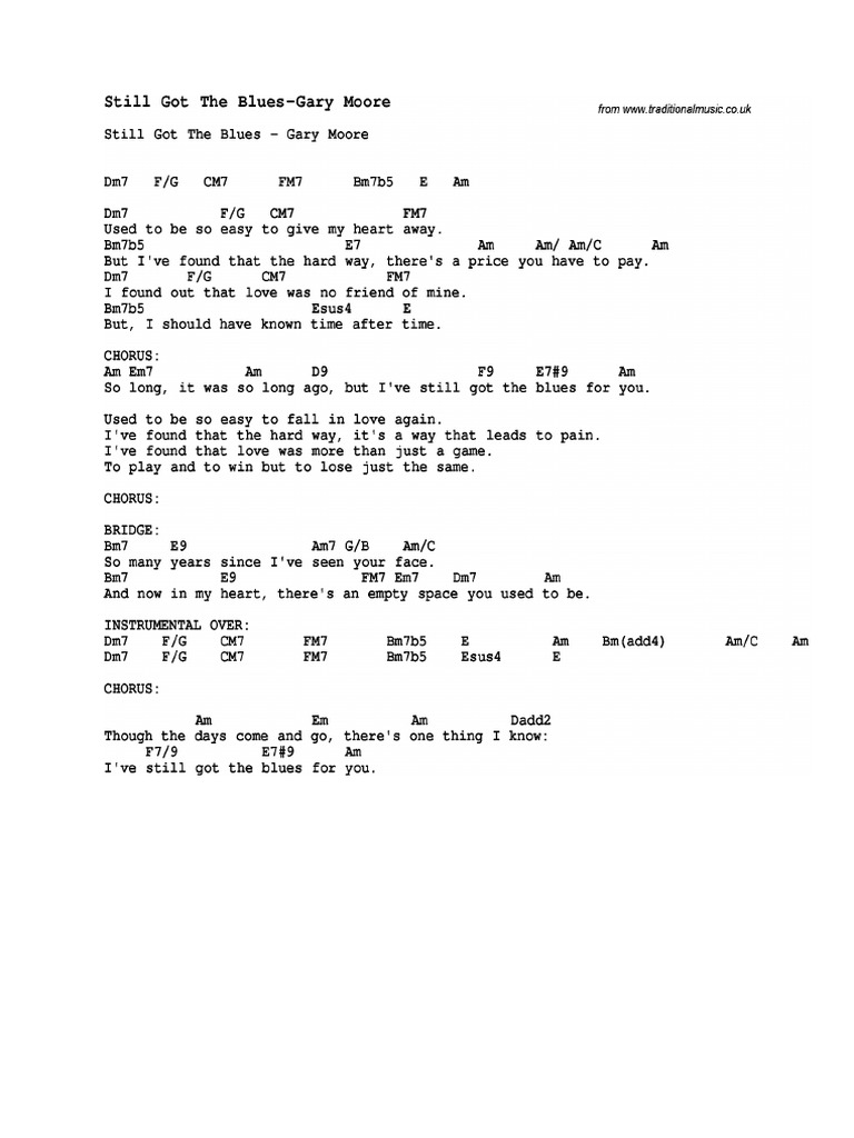 Still Got The Blues | PDF