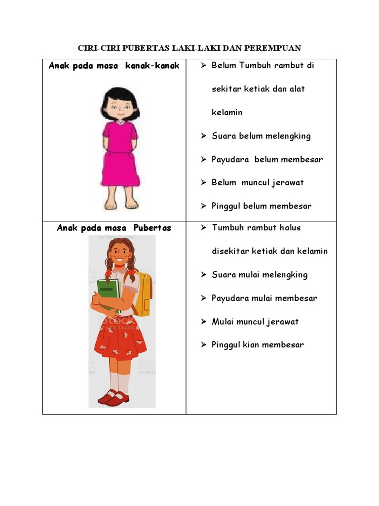 Ciri Ciri Pubertas | PDF