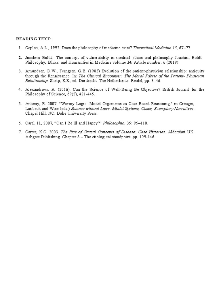Reading List PDF