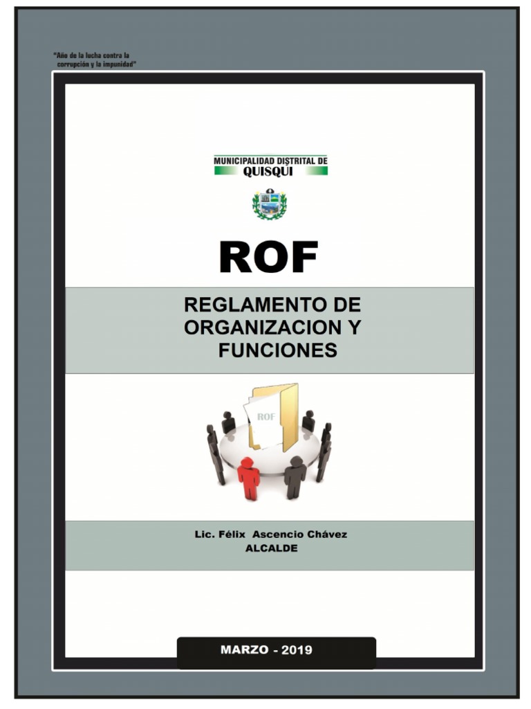 Rof Quisqui 2019 | Descargar gratis PDF | Alcalde | Gobierno local
