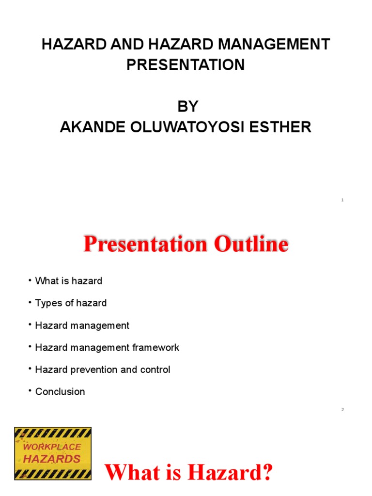 Understanding Hazard Management Basics | PDF