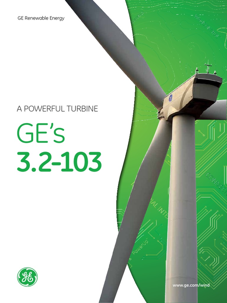 GE Renewable Energy - 3.2-103 Onshore Wind Turbine | PDF | Wind Power ...