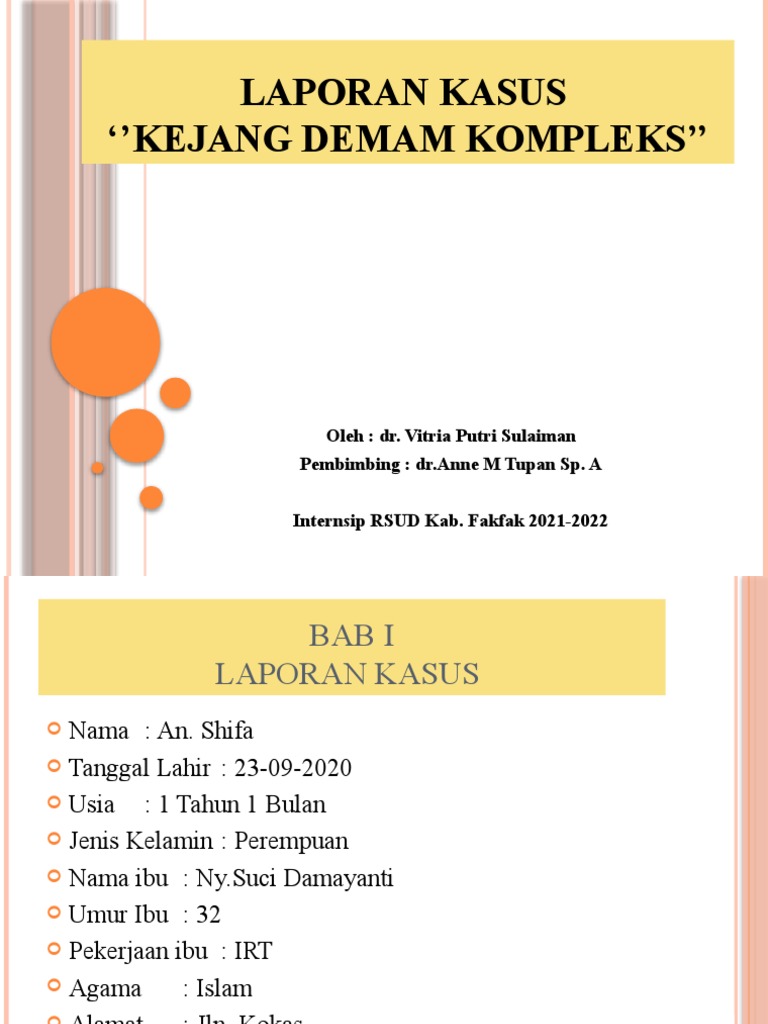 Laporan Kasus Kejang Demam Vitri DR - Anne | PDF