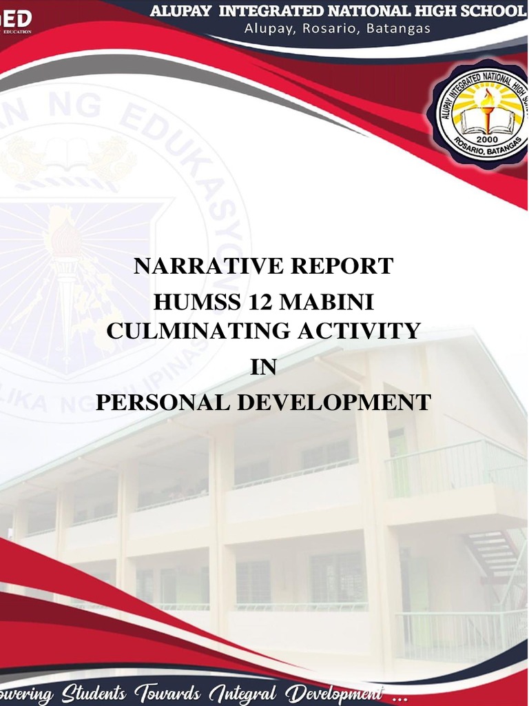 Narrative Report in Perdev | PDF | Teachers