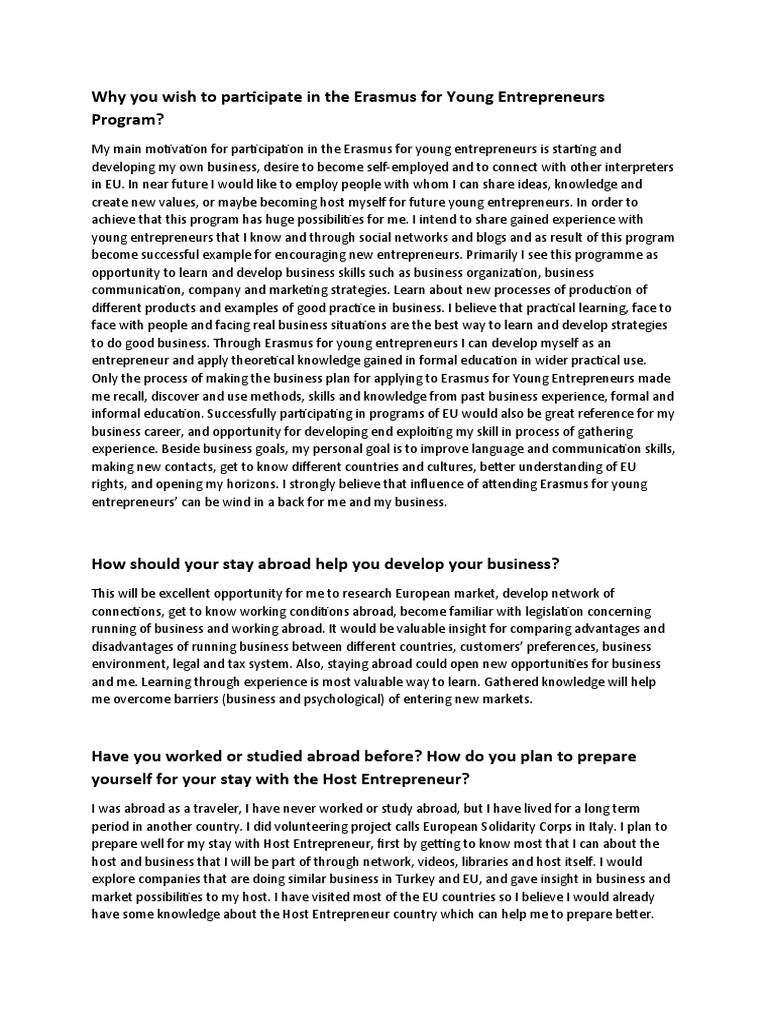 Interpreter Business Plan | PDF | Entrepreneurship | Knowledge