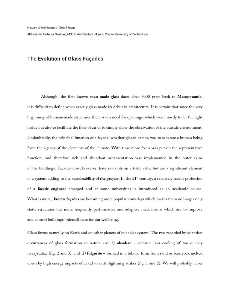 Evolution of Glass Façades in Architecture | PDF | Gothic Architecture ...