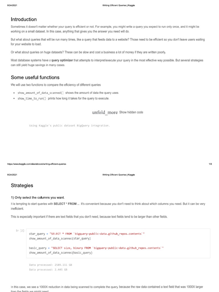 Efficient Queries | PDF