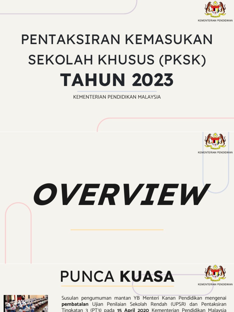 Slaid Taklimat PKSK 2023 - Overview PKSK 2023 | PDF