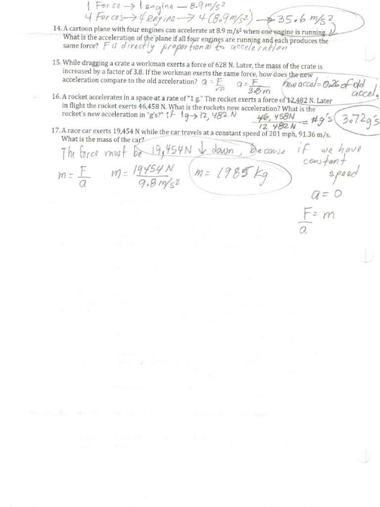 Key For Newtons 2 | PDF