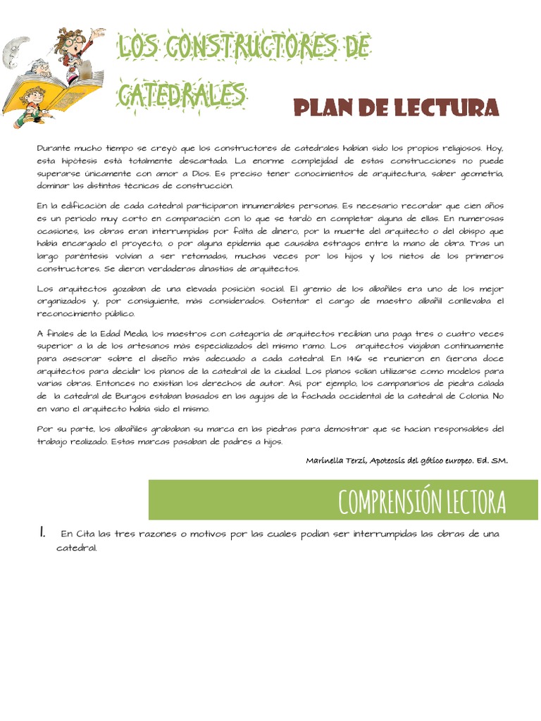 Lectura 3. Los Constructores de Catedrales | PDF | Arquitecto