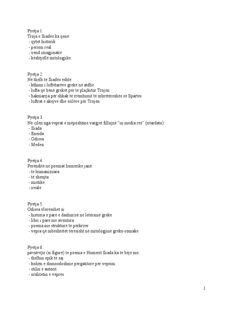 Gjuhe Shqipe Dhe Letersi 2 | PDF