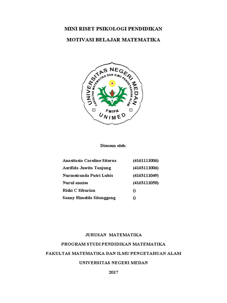 Cover Mini Riset Psikologi Pendidikan | PDF