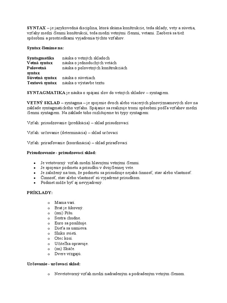 Druhaci Syntax 2 | PDF