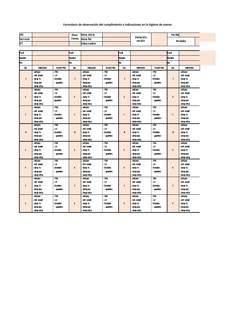 Anexo 3 Formulario Observación Tabulación IPS v2 | PDF