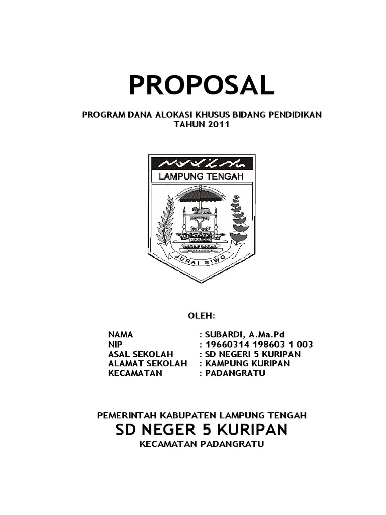 Contoh Proposal RKB | PDF