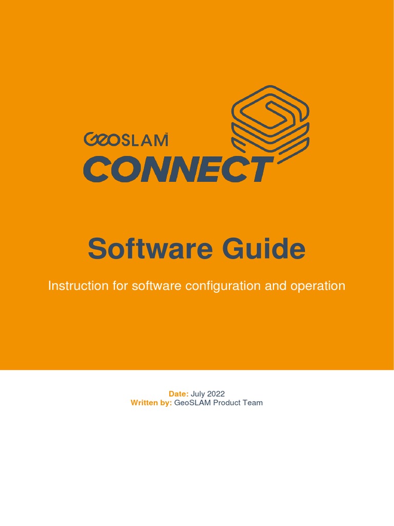 GeoSLAM Connect Software Guide | Download Free PDF | Workflow | Parameter (Computer Programming)