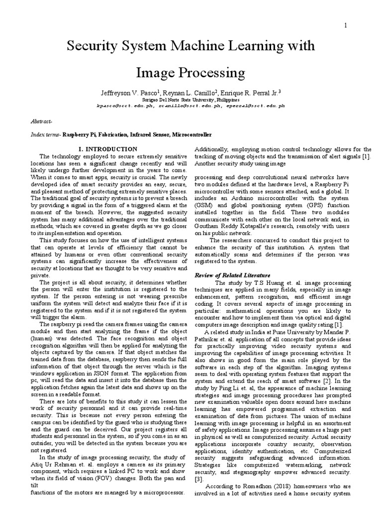 Thesis Final | PDF | Capacitor | Security