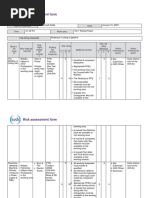 Iosh Risk Assessment Form | PDF | Risk | Hazards