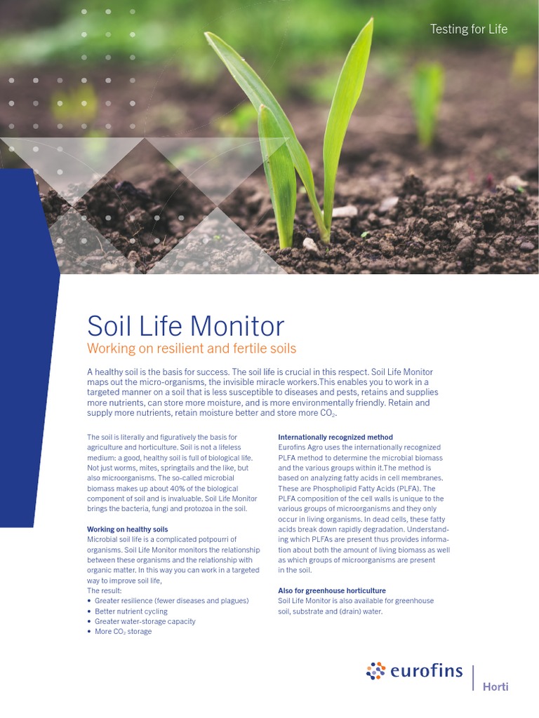EA20-403 Folder Soil Life Monitor Engels 220908 1 | PDF | Soil | Bacteria
