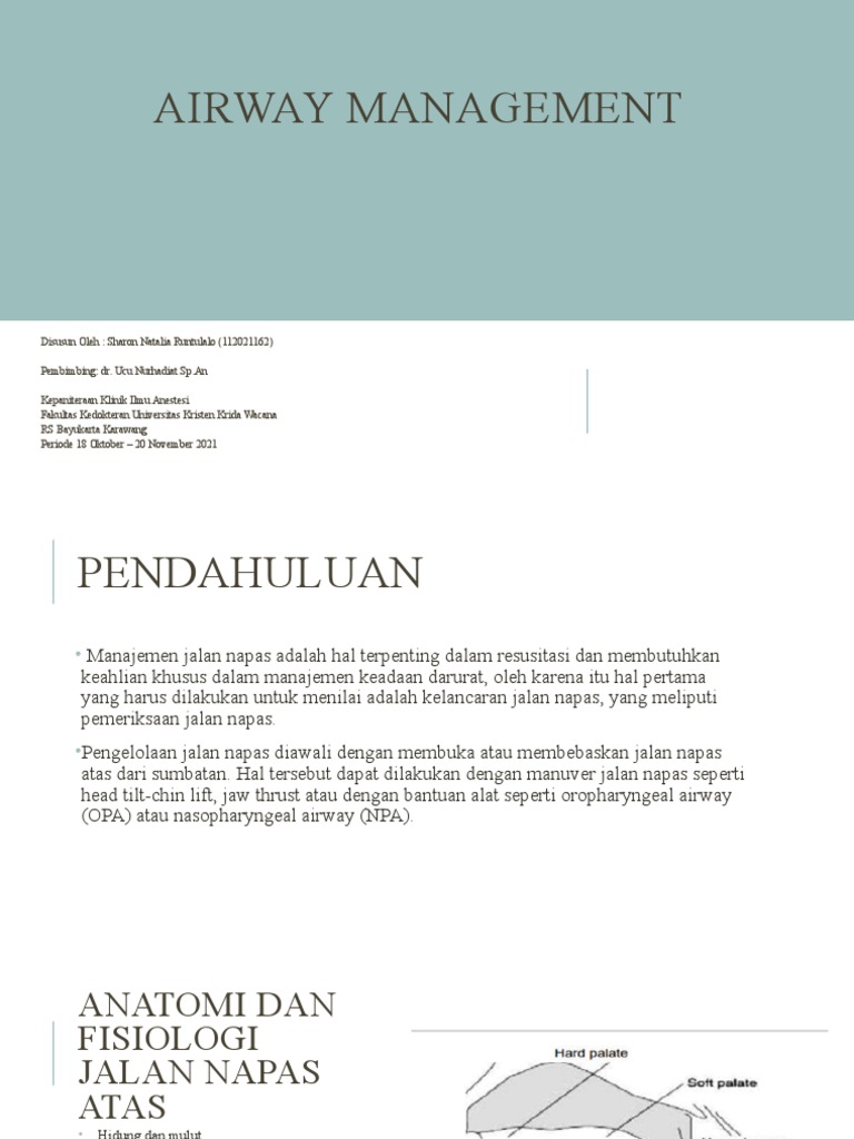 Airway Management | PDF