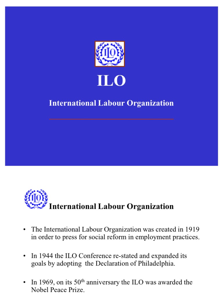 ILO | PDF | International Labour Organization | Political Theories