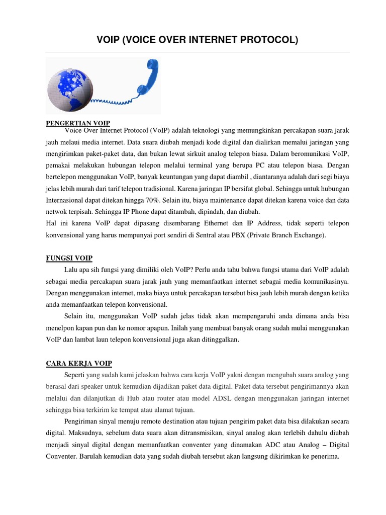 Pengenalan VOIP | PDF