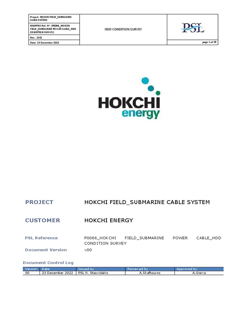p0066 - Hokchi Submarine Power Cable - HDD Condition Survey-As Review 1 ...