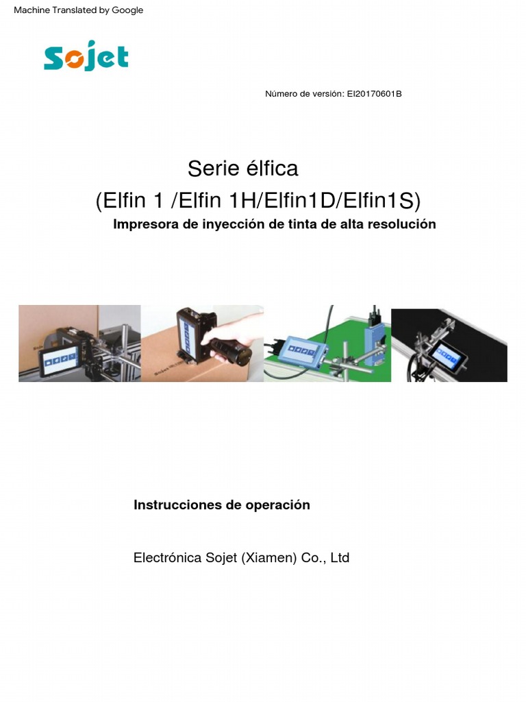 SOJET E1 Series - Operation Manual ES | PDF | Archivo de computadora ...