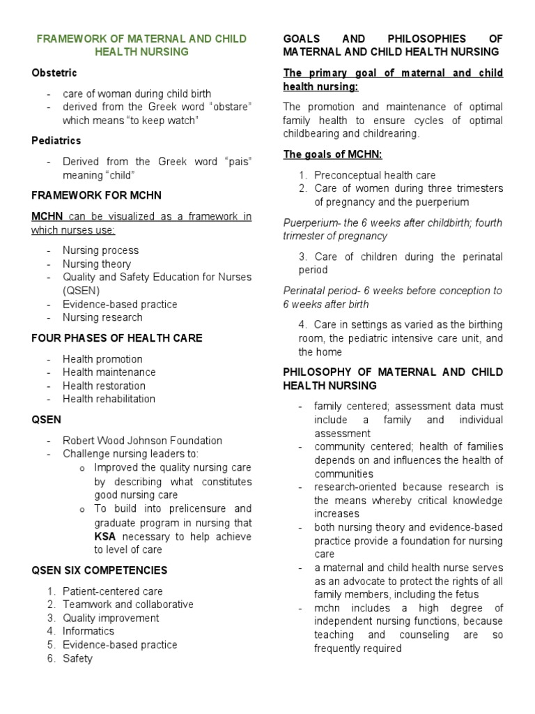 MCHN 1ST&2ND Lect | PDF | Uterus | Menstrual Cycle
