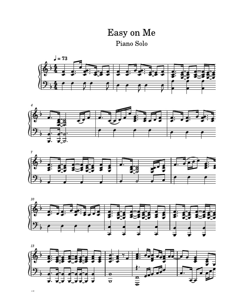 Easy On Me - Adele | PDF