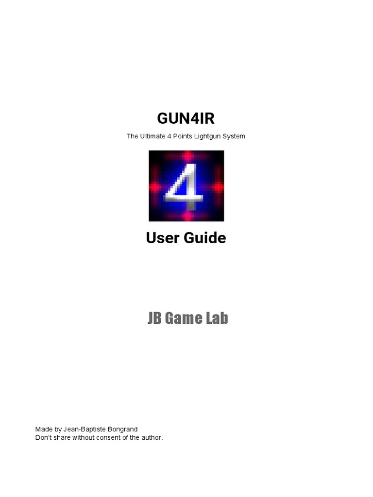 JB GUN4IR User Guide v1.2 | PDF | Arduino | Power Supply