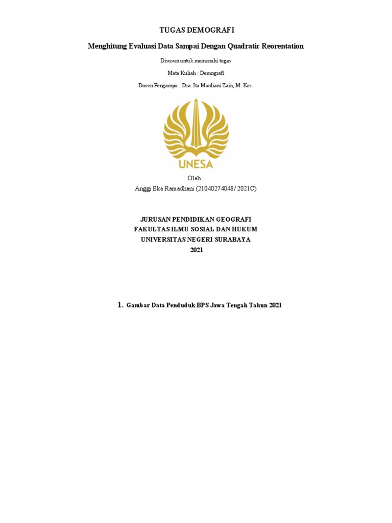 Tugas Data Demografi | PDF