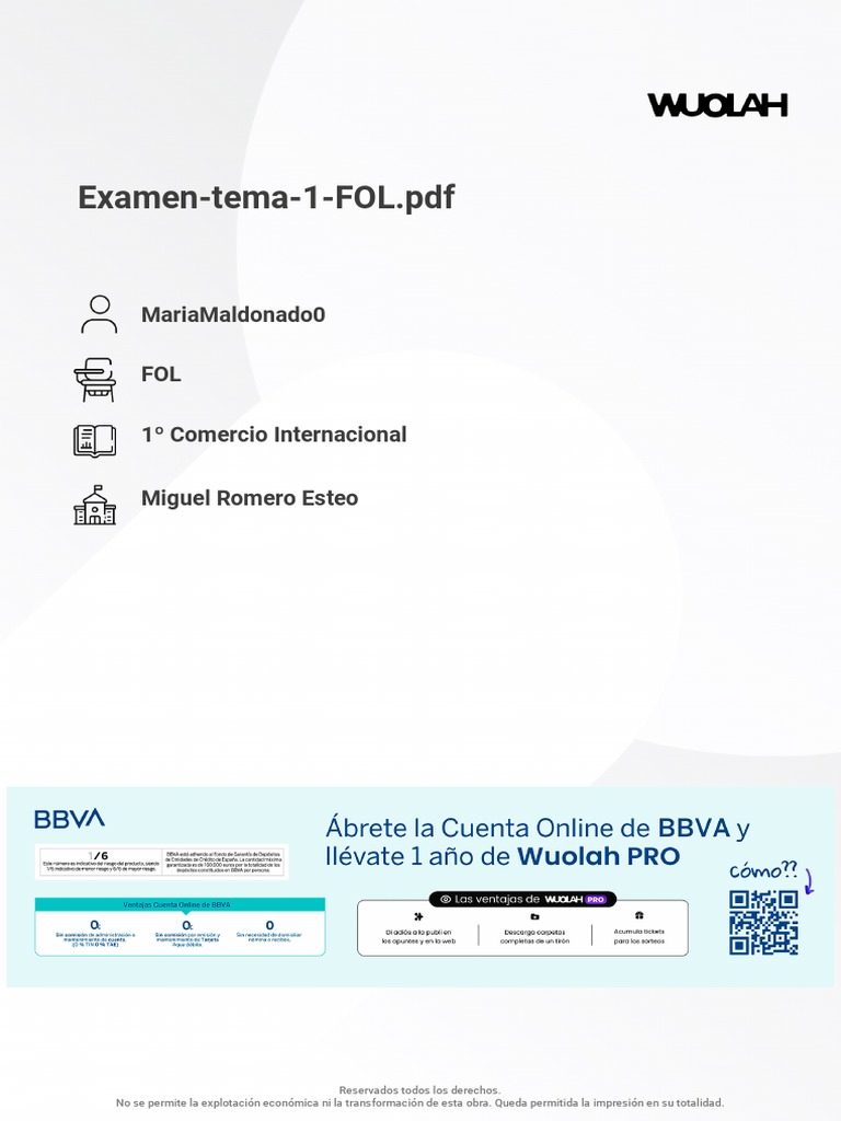 Wuolah Free Examen Tema 1 FOL | PDF | Outsourcing