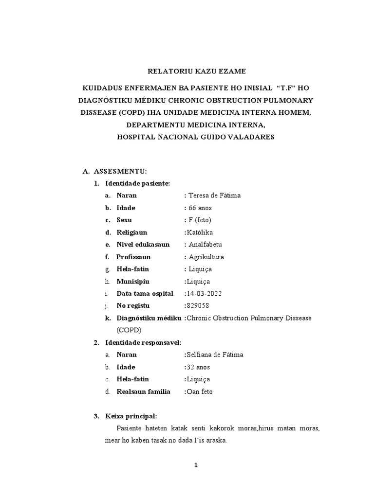 Relatoriu Kazu Copd | PDF