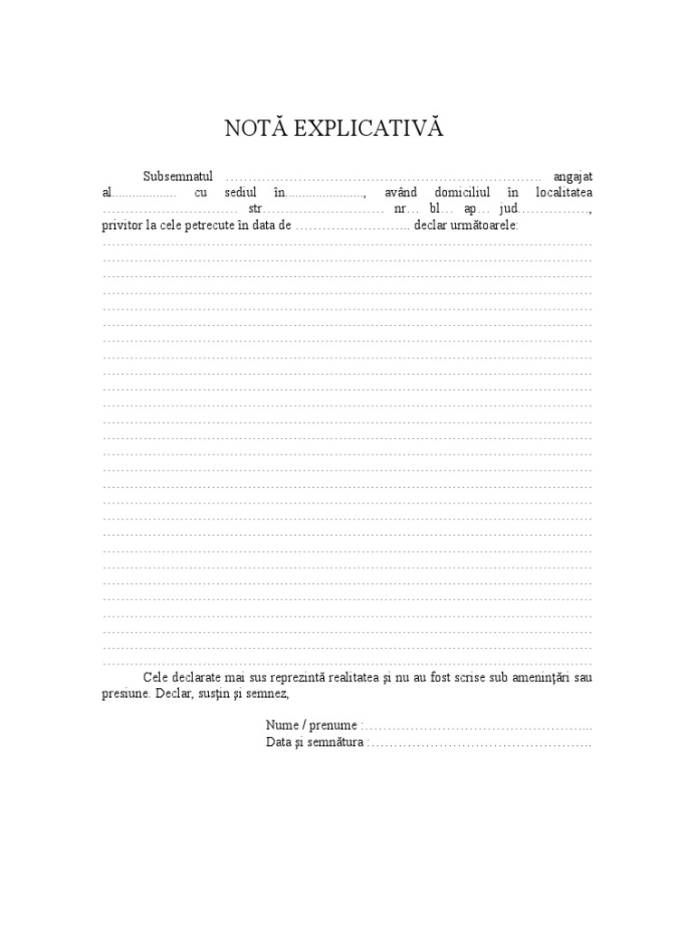 Nota Explicativa | PDF