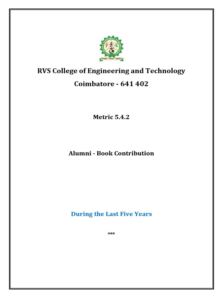 Alumni Book Contribution | PDF | Chemical Engineering | Engineering