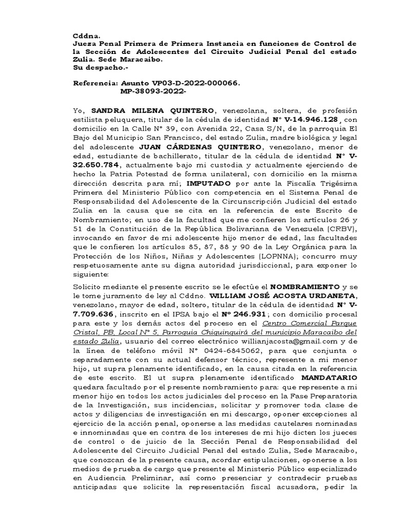 Nombramiento Abog William Urdaneta Acosta | PDF | Esfera pública | Gobierno