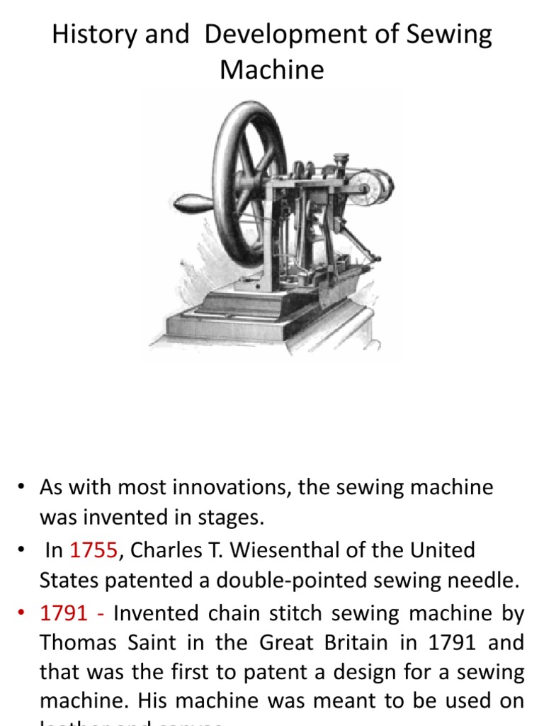 Sewing Machine Evolution | PDF | Lifestyle