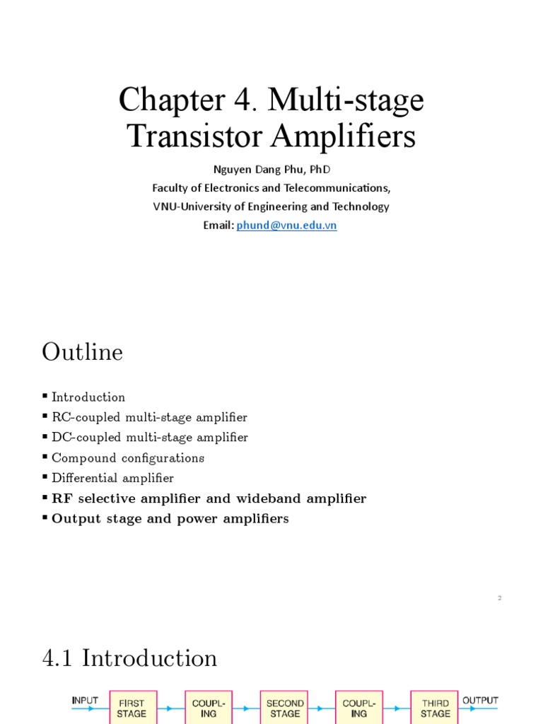 Chapter 4. Multi - Stage Transistor Amplifers | PDF | Amplifier ...