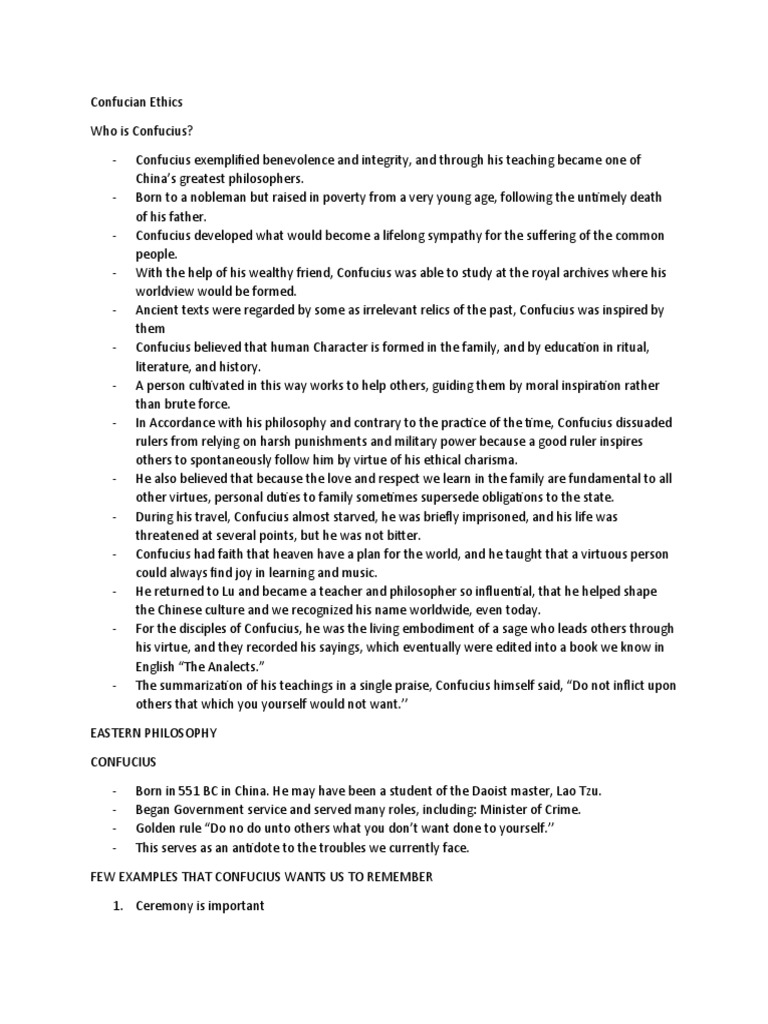 Confucian Ethics | Download Free PDF | Confucianism | Confucius