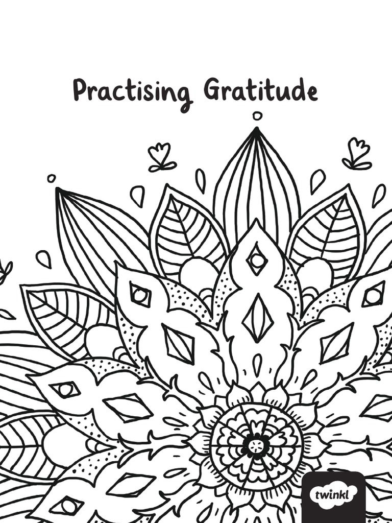Gratitude Journal With Mindfulness Colouring | PDF