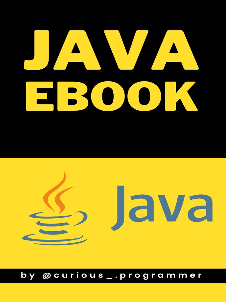 Java e Book | PDF | Java (Programming Language) | Java (Software Platform) Java e Book | PDF | Java (Programming Language) | Java (Software Platform)