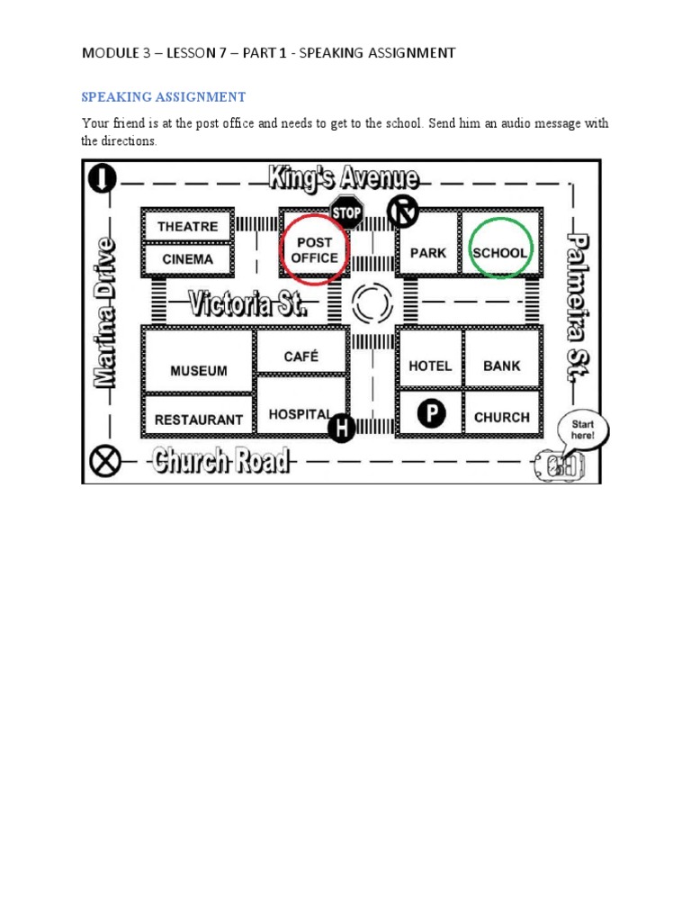 Module 3 - Lesson 7 - Part 1 - Speaking Assignment | PDF