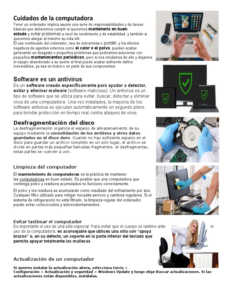 Cuidados de La Computadora | PDF | Informática | Ciencias de la Computación
