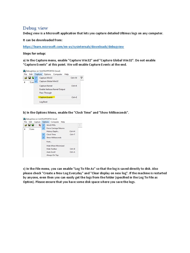 How To Capture Logs | PDF | Computers