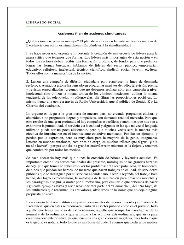 Acciones Simultaneas | PDF