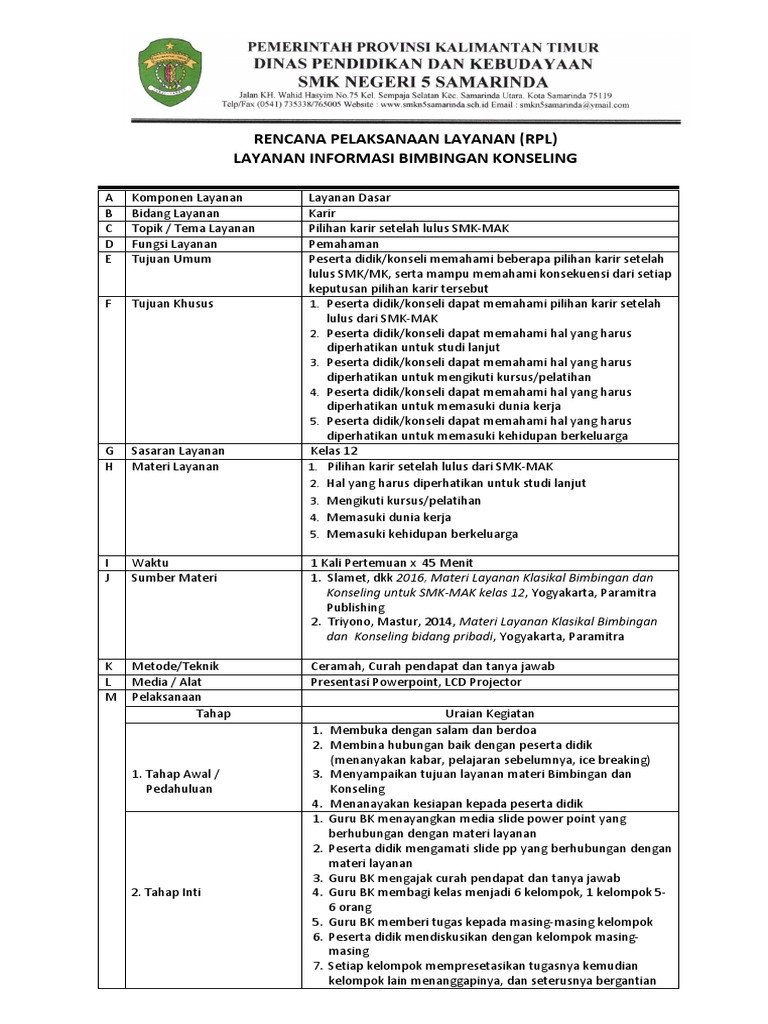 RPL Perencanaan Karir | PDF