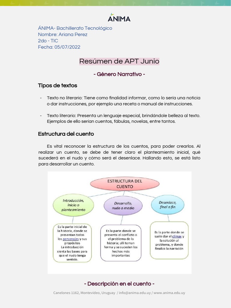 Resumen de APT | PDF | Narración | Cuentos