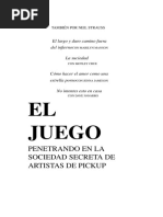 El Juego de Neil Strauss: PDF en Español | PDF | Novela negra ...